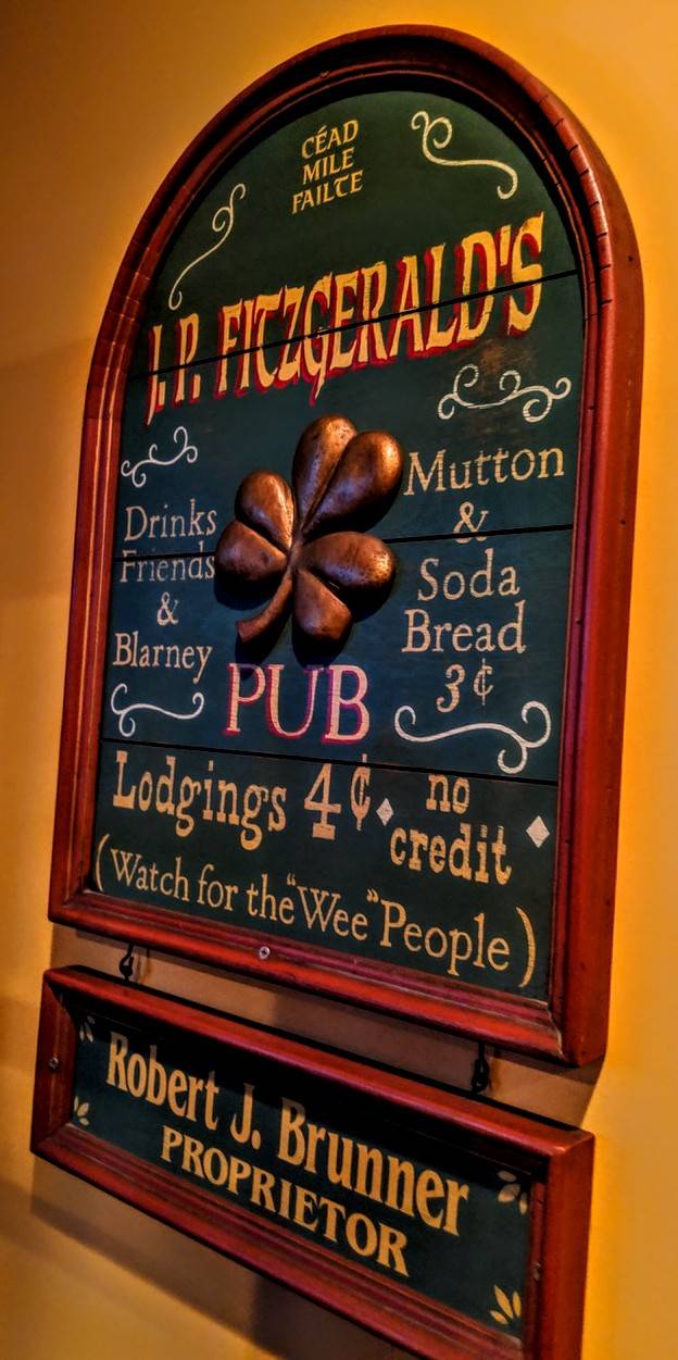Menu at JP Fitzgeralds pub & bar, Hamburg, Clark St