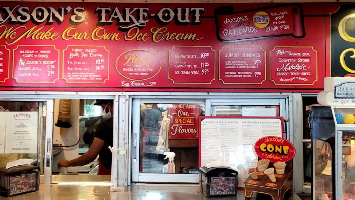 Menu at Jaxson's Ice Cream Parlor & Restaurant, Dania Beach