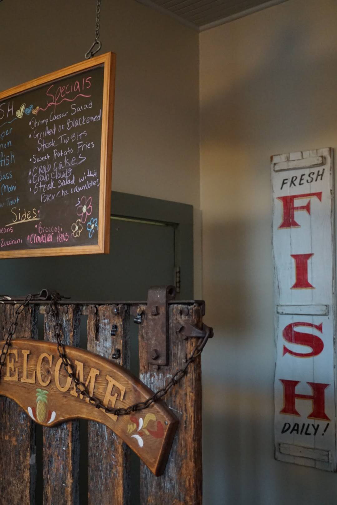 Menu at Jim Shaw's Seafood Grill restaurant, Macon