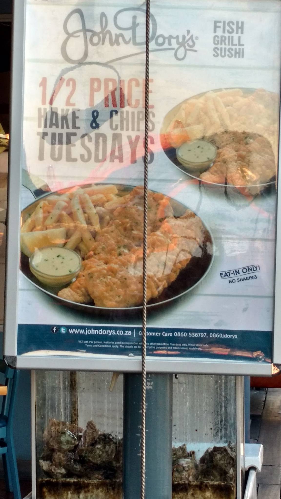 Menu at John Dory's Wilson's Wharf restaurant, Durban, Unit 21