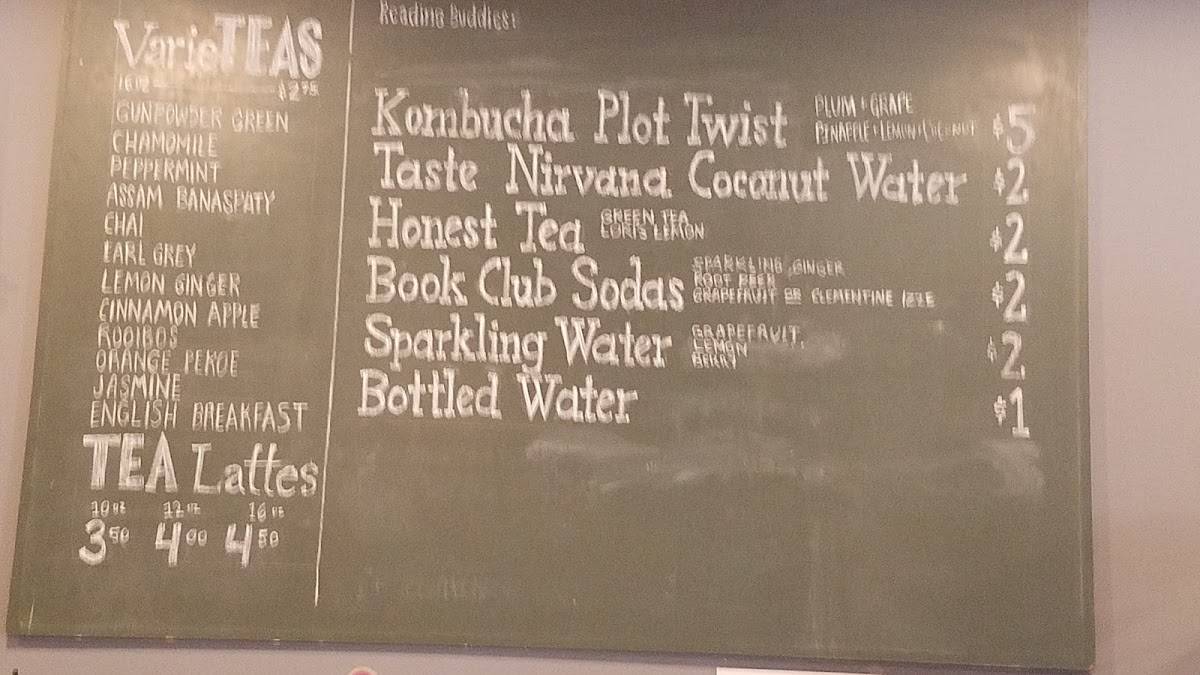 Menu at Table of Contents cafe, Kalamazoo