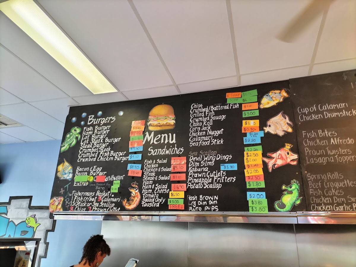Menu at Kelso Fish & Snack Bar, Kelso