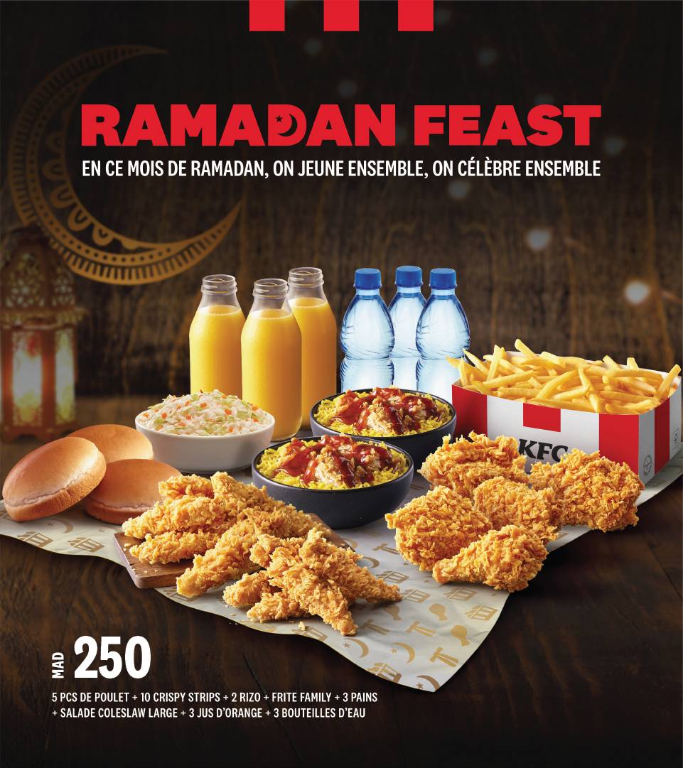 Speisekarte von KFC restaurant, Kenitra