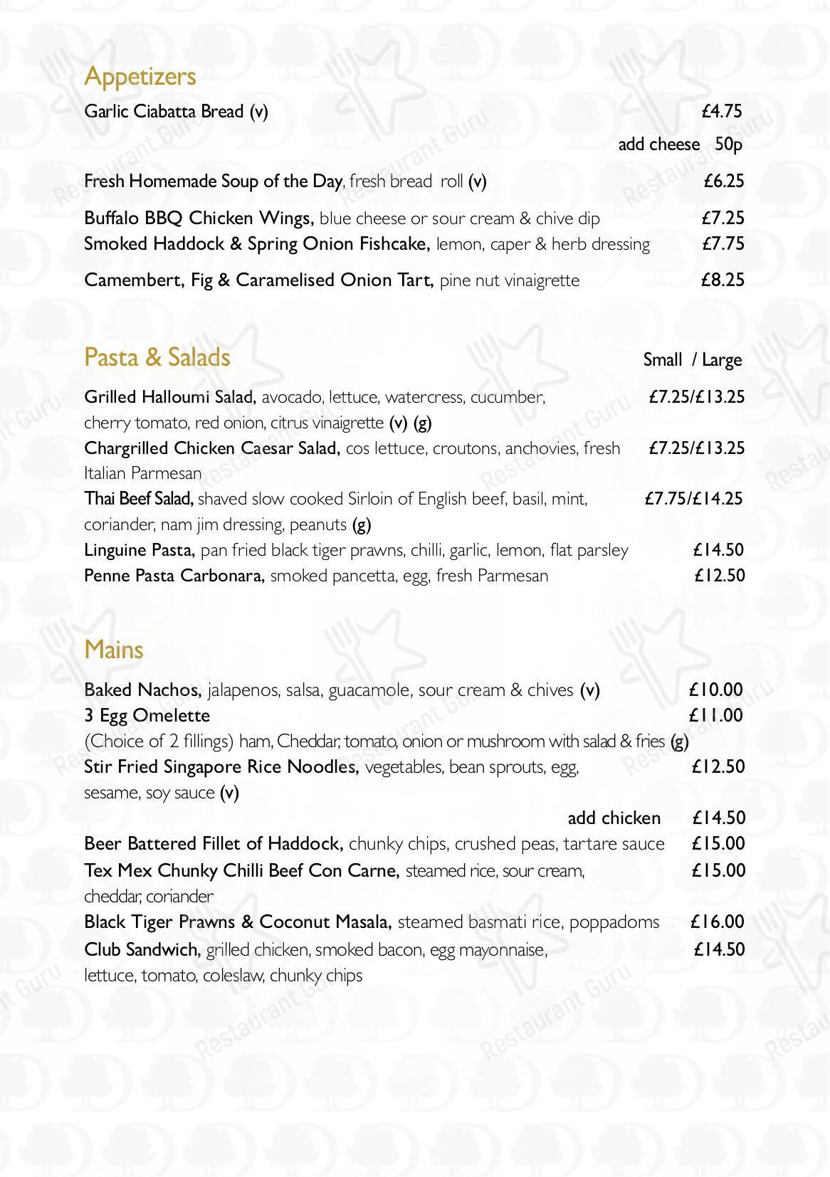 Menu at Kiln Restaurant, Bristol