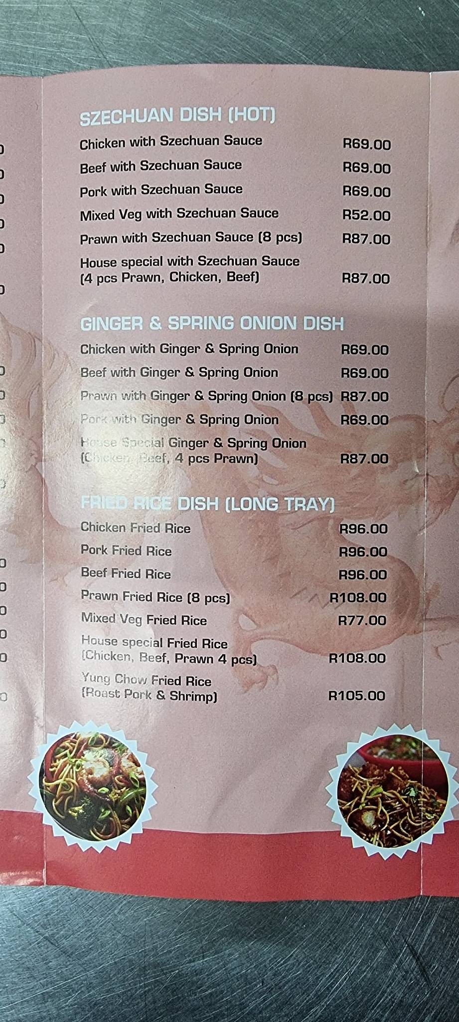 Menu at Dragon House Chinese Restaurant & Sushi Bar, Kimberley