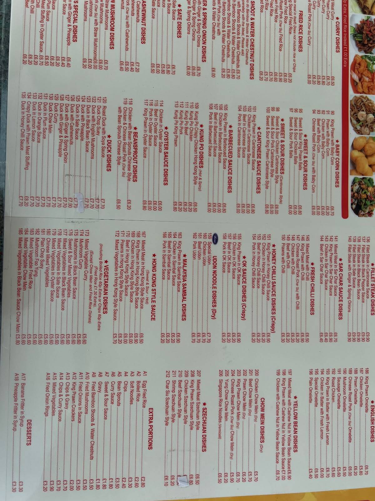 Menu at Kin Shing fast food, Scarborough