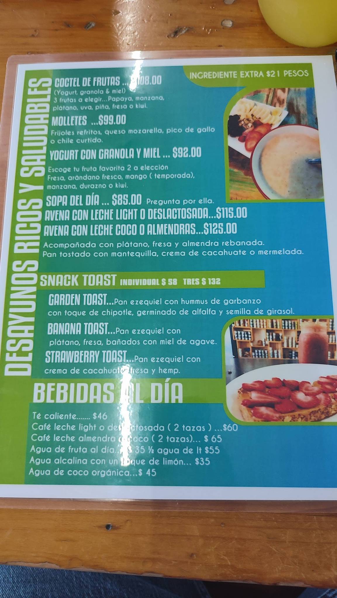 Carta del restaurante La Hoja Verde Jrz, Ciudad Juarez