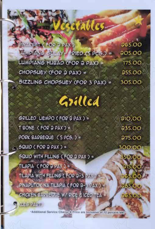 Menu at Green ATS Restaurant, Tagaytay, Tagaytay - Nasugbu Hwy
