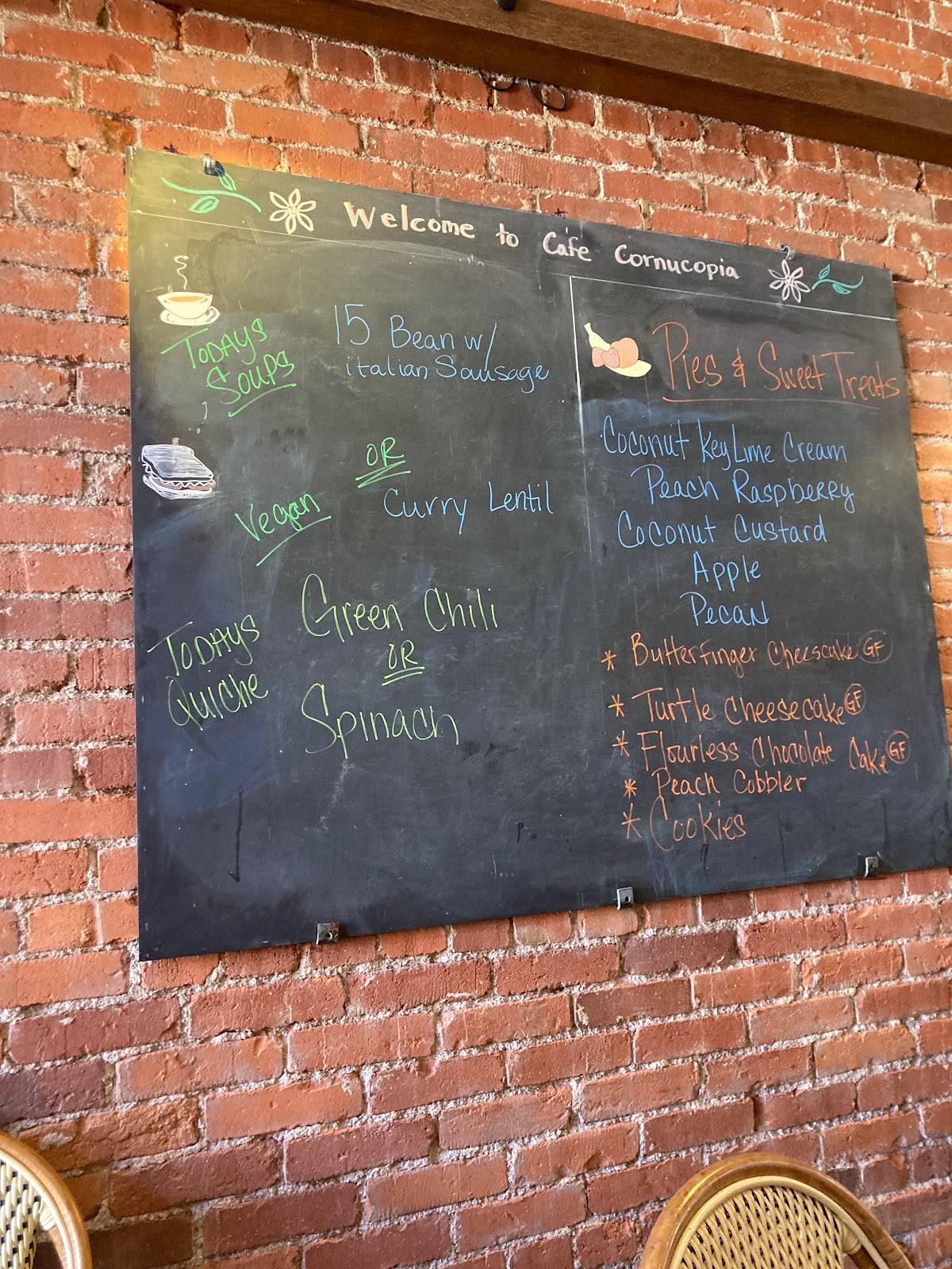 Menu at Le Cornucopia Café cafe, Bisbee