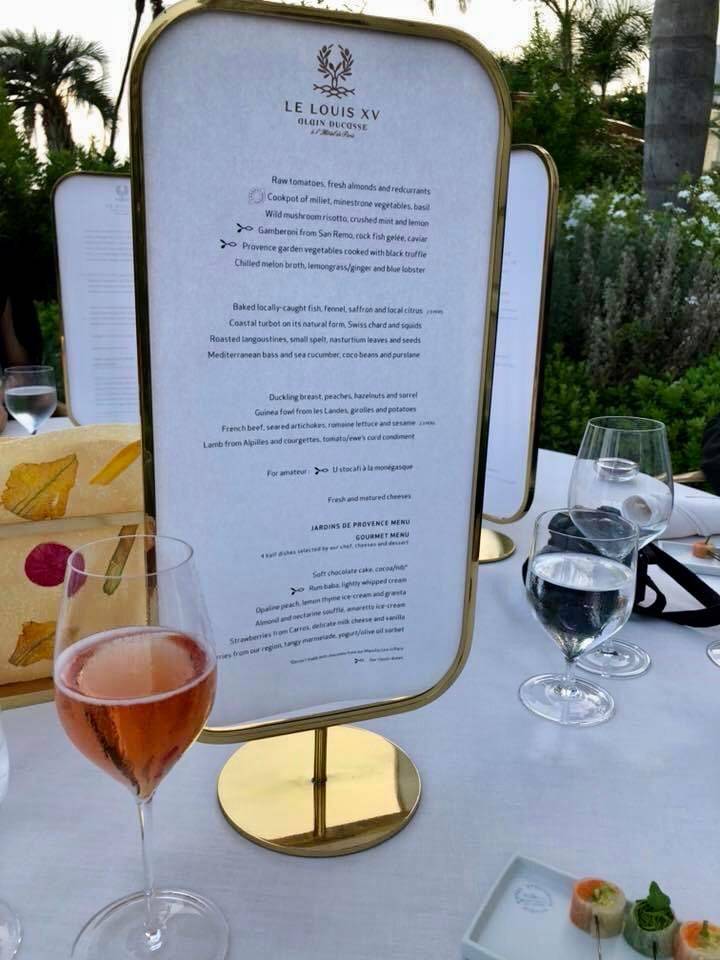 Menu at Le Louis XV - Alain Ducasse à l'Hôtel de Paris restaurant ...