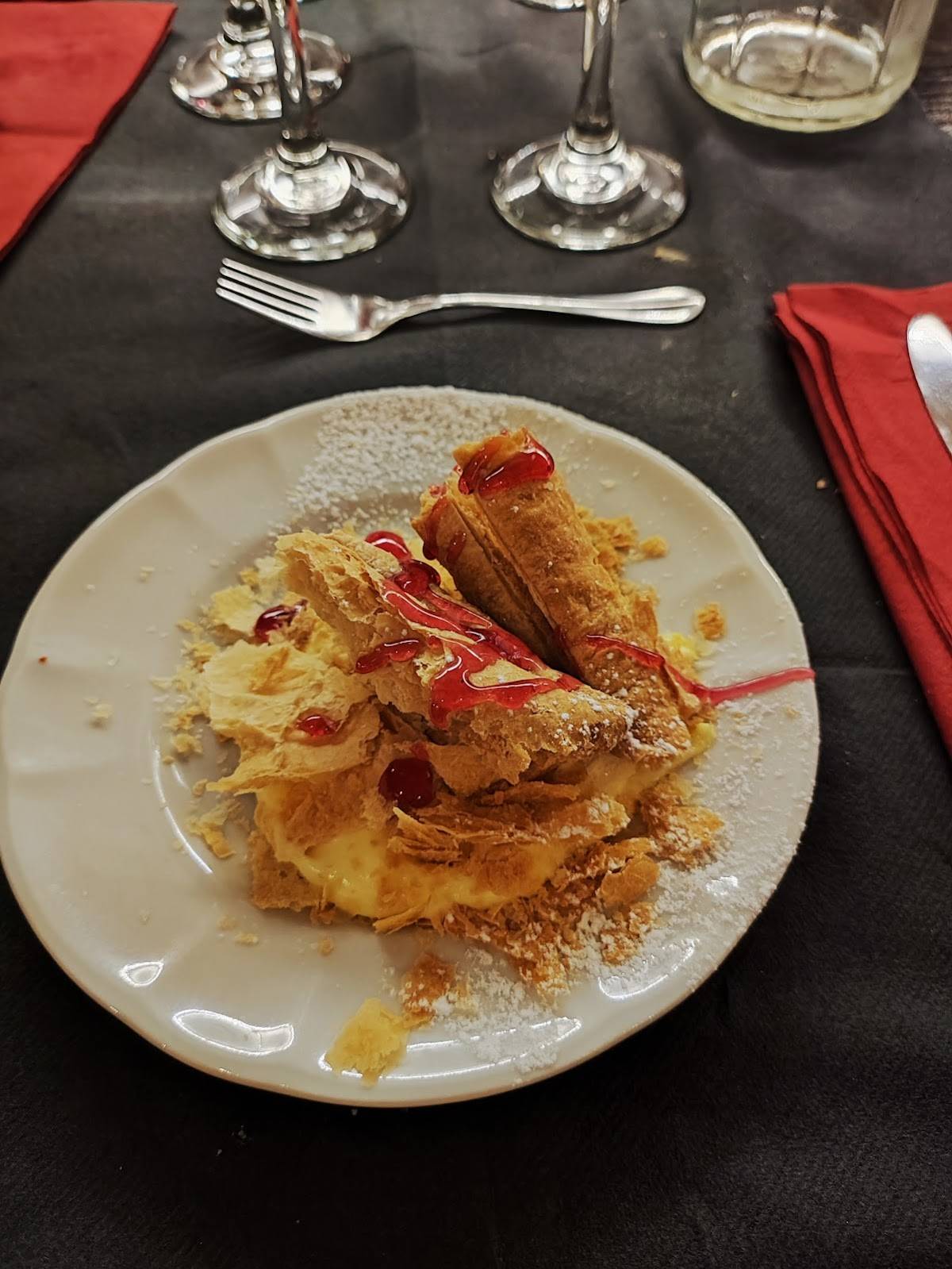 Menu at Le Terme del Colosseo restaurant, Rome