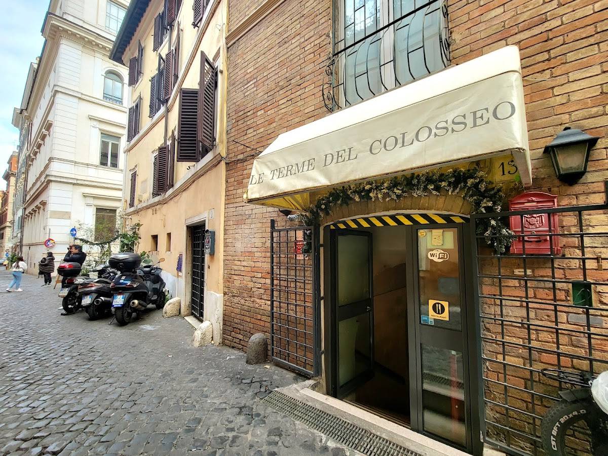 Menu at Le Terme del Colosseo restaurant, Rome