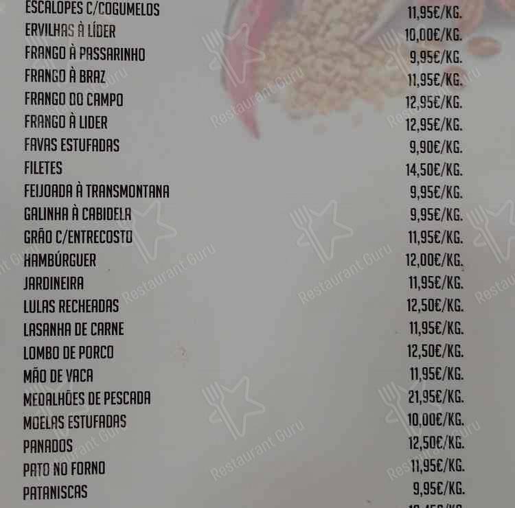 Menu em Líder Carnes, Odivelas
