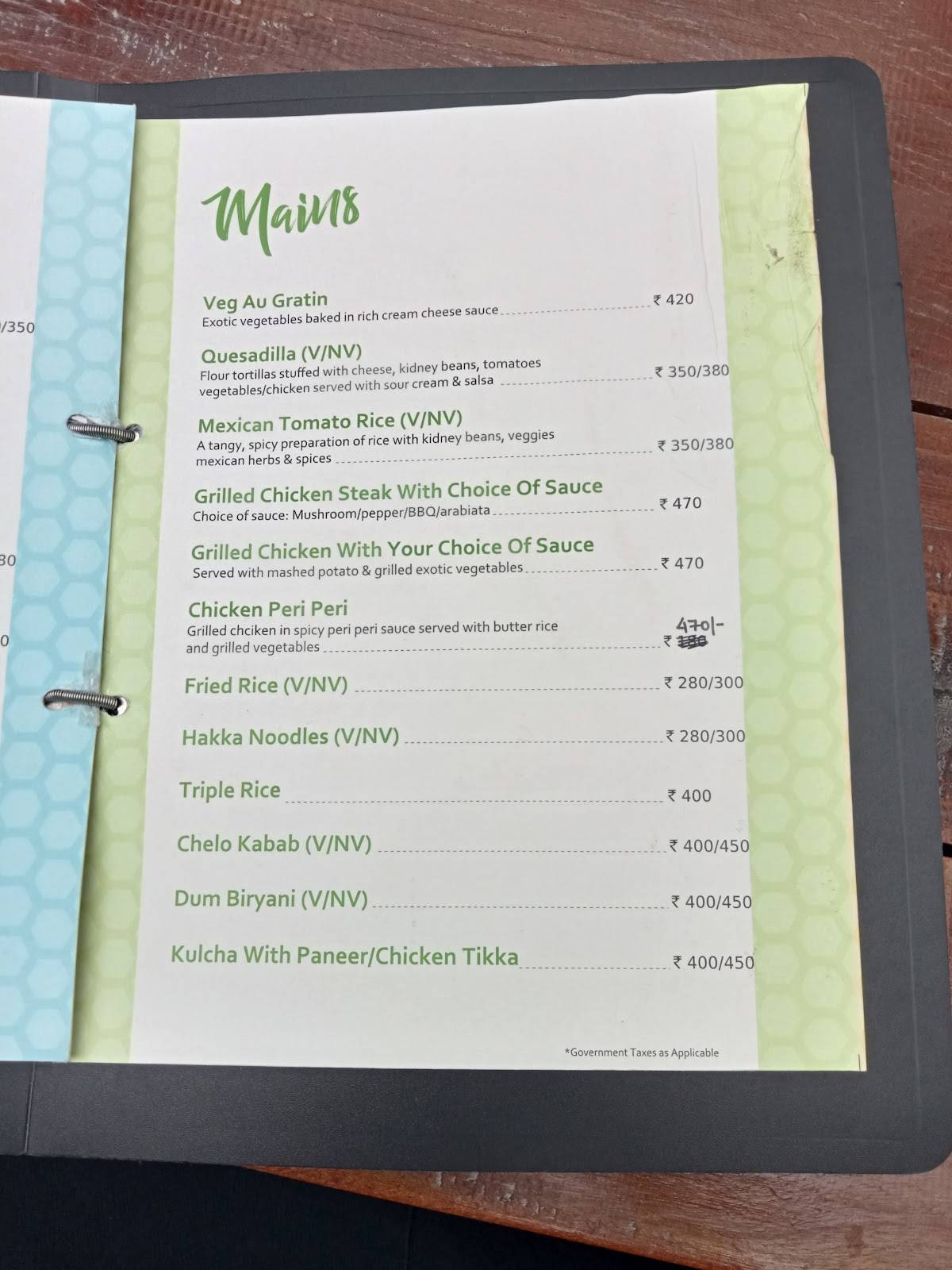 Menu at Little's Bistro, Ranchi