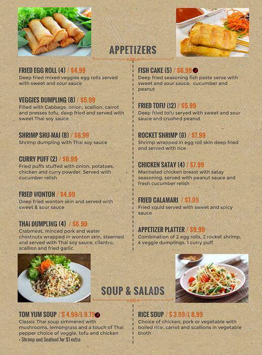 Menu at Love2Eat Thai Crozet restaurant, Crozet