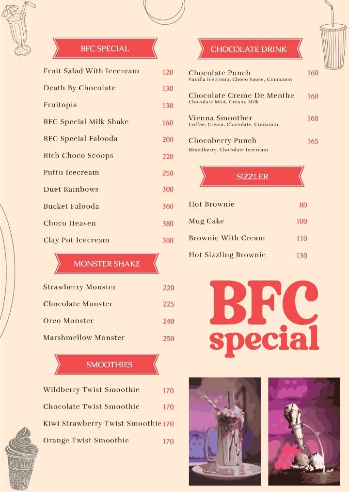 Menu at BANU FOOD COURT (BFC), Marthandam