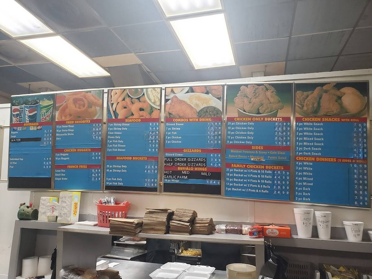 Menu at Maryland Fried Chicken fast food, Leesburg