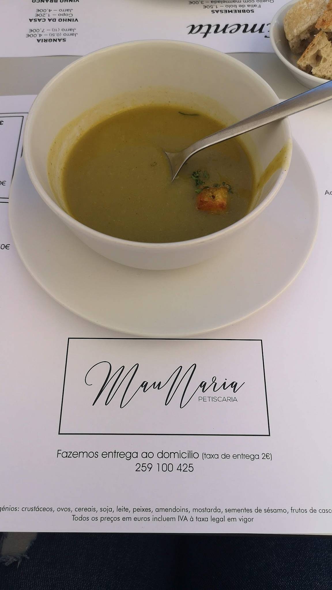 Menu at Restaurante Mau Maria, Vila Real