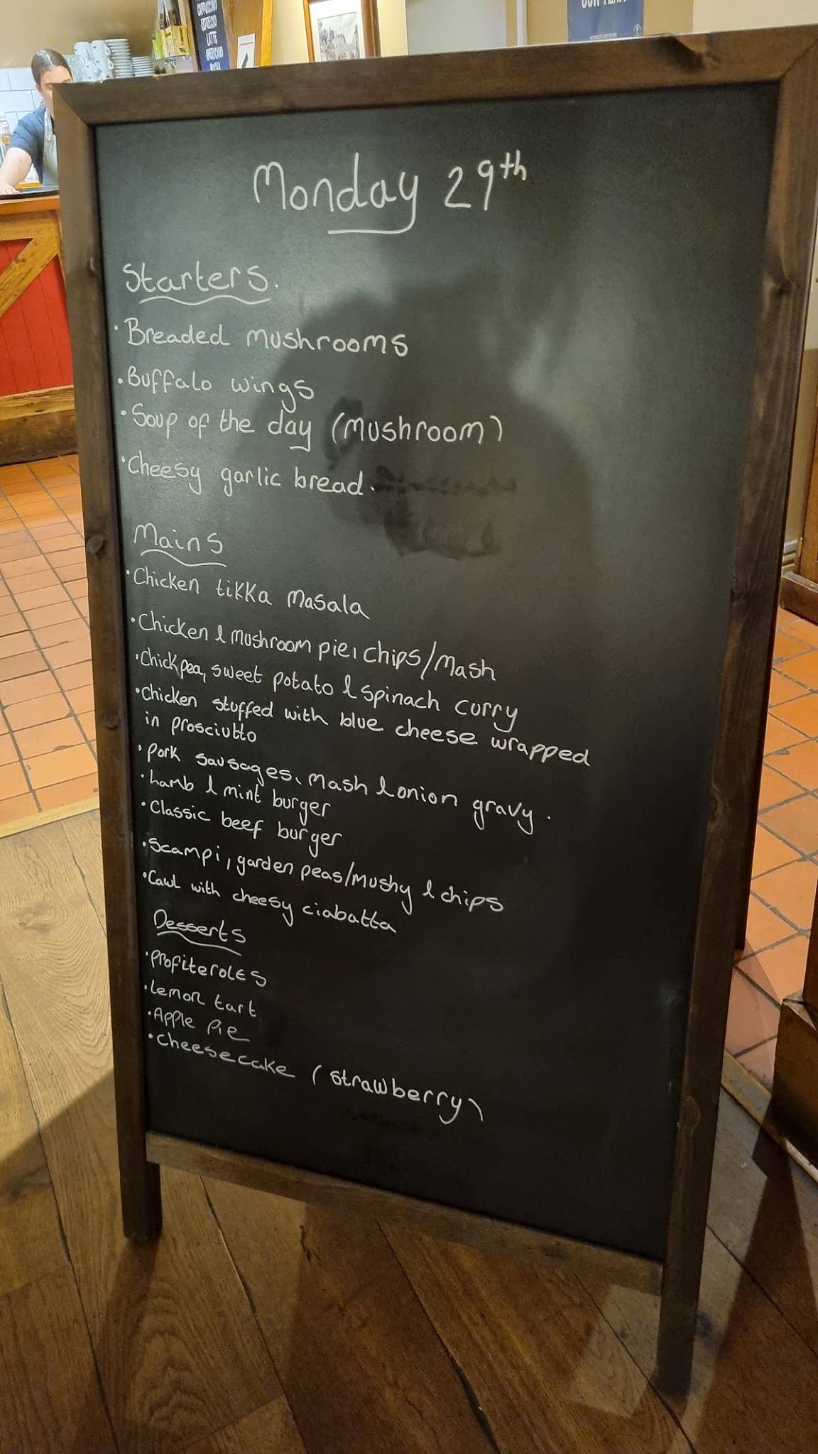 Menu at Mezze @ The Farmers Arms restaurant, Saint Brides Major, Wick Rd