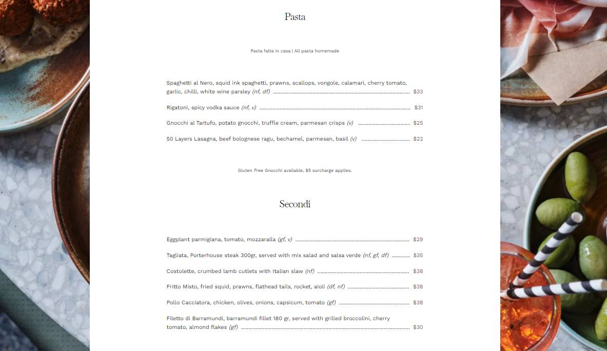 Menu at Marnong Estate - Winery restaurant, Mickleham