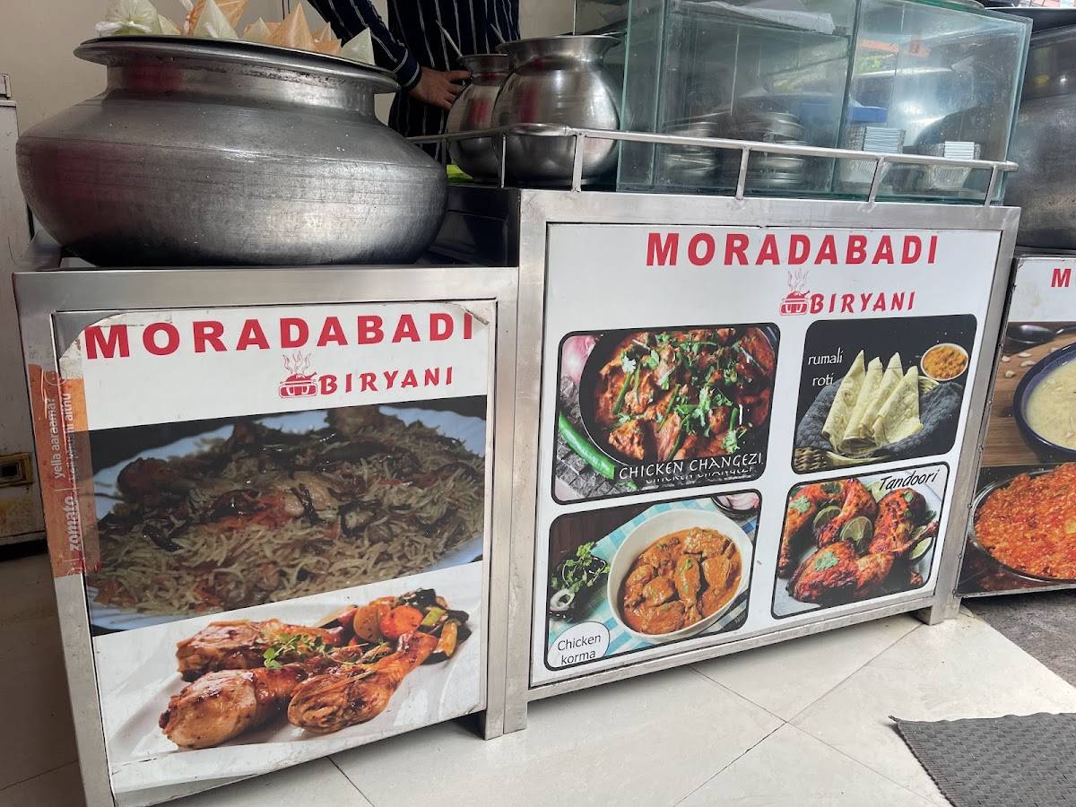 Menu at Moradabadi Biryani, Bengaluru