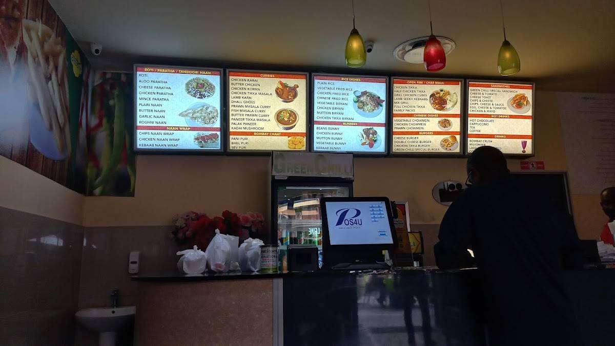 Menu at Green Chilli restaurant, Mount Edgecombe