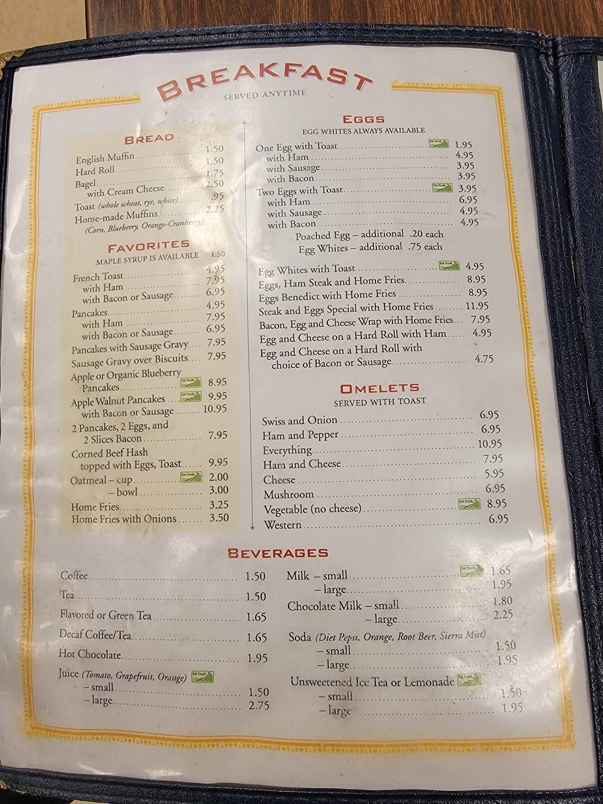 Menu at Mrs K's Kitchen restaurant, Middleburgh, 318 Main St