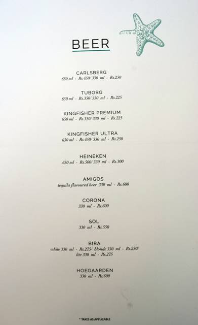 Menu at Bay view Cafe, Mumbai