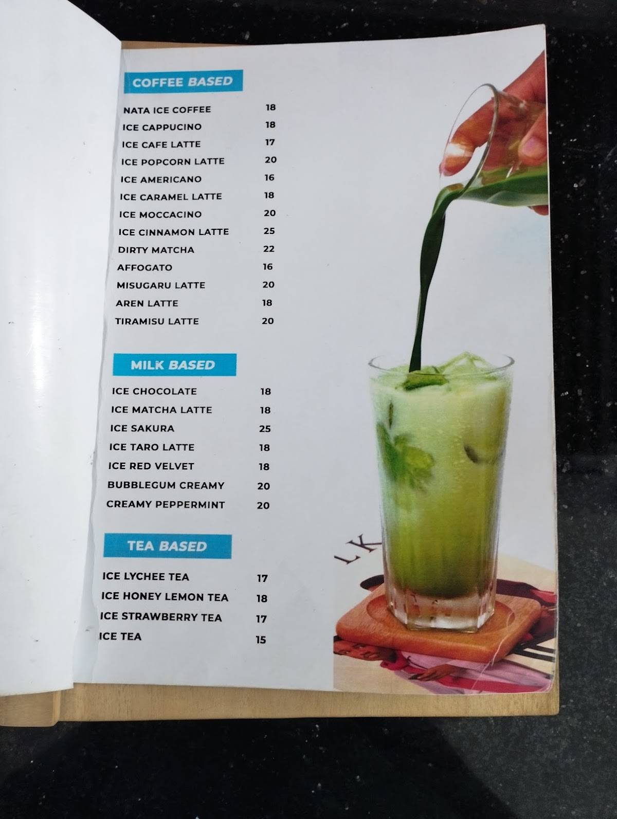 Menu at Nata Coffee and Eatery restaurant, Blitar
