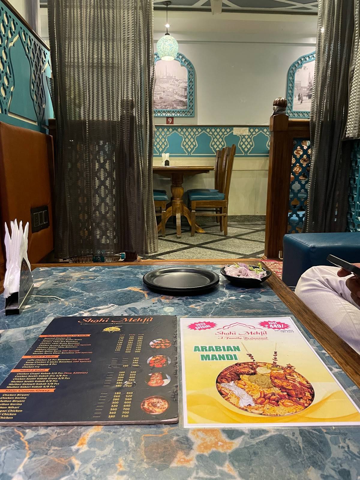 Menu at Shahi Mehfil Restaurant, New Delhi