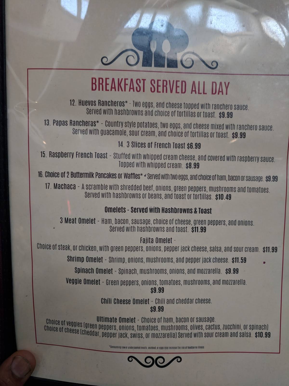 Menu at Noe Jose Cafe Family Restaurant, Oak Harbor