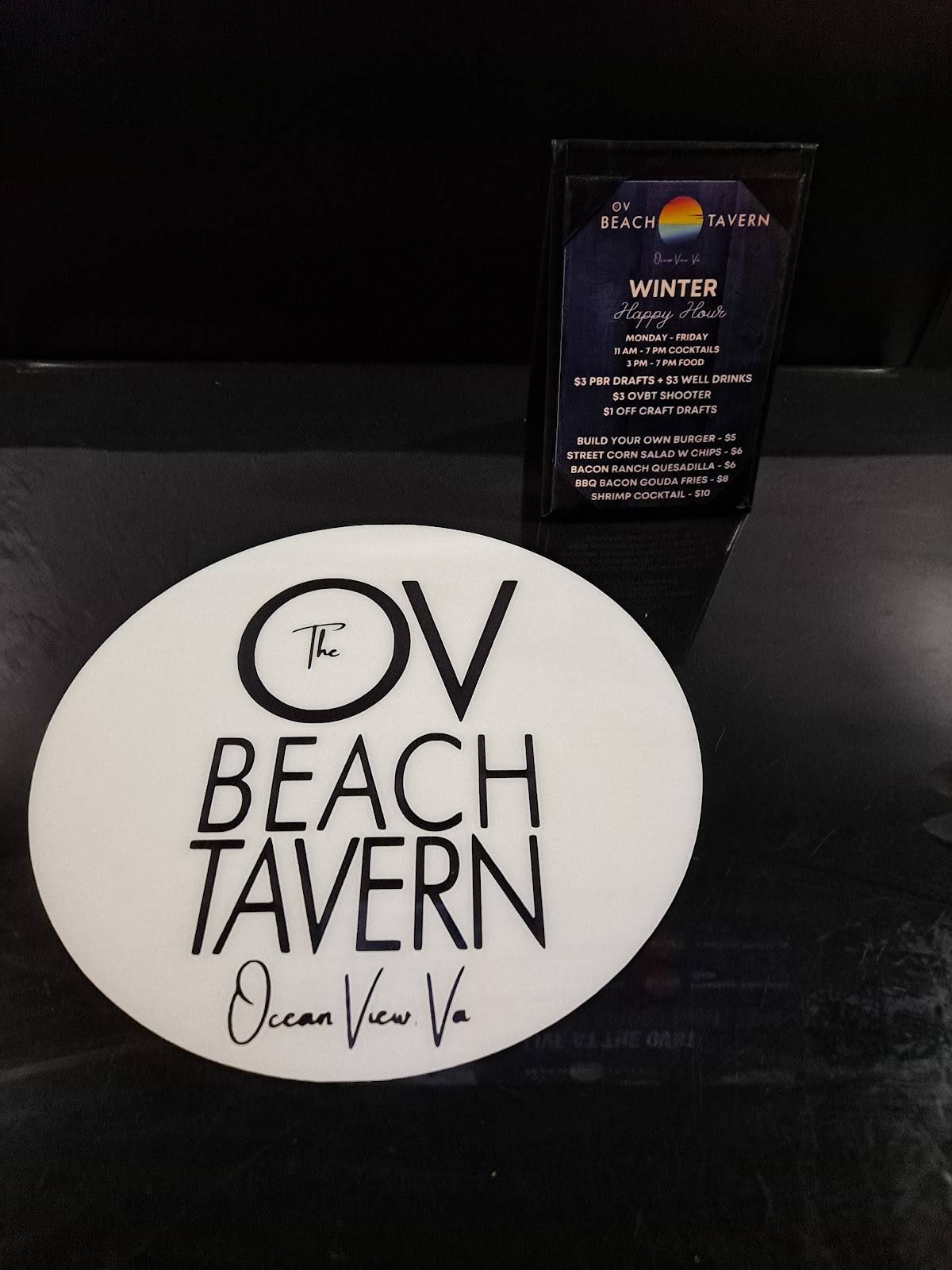 Menu at The OV Beach Tavern pub & bar, Norfolk
