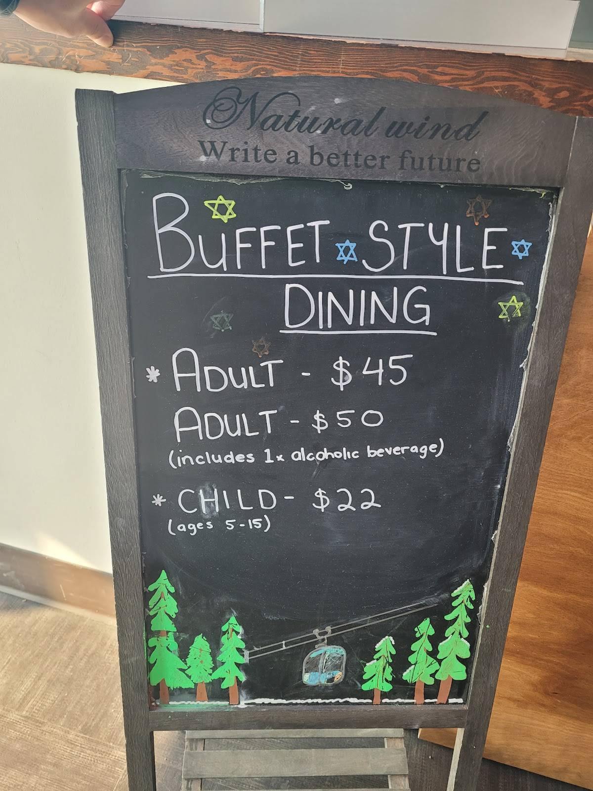 Menu at Northern Lights Alpine Kitchen cafe, Banff