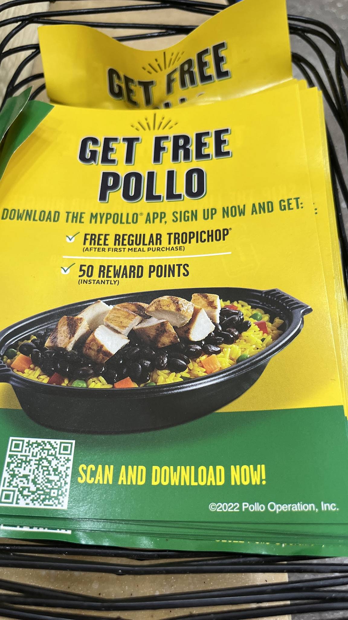 Menu at Pollo Tropical fast food, Oldsmar
