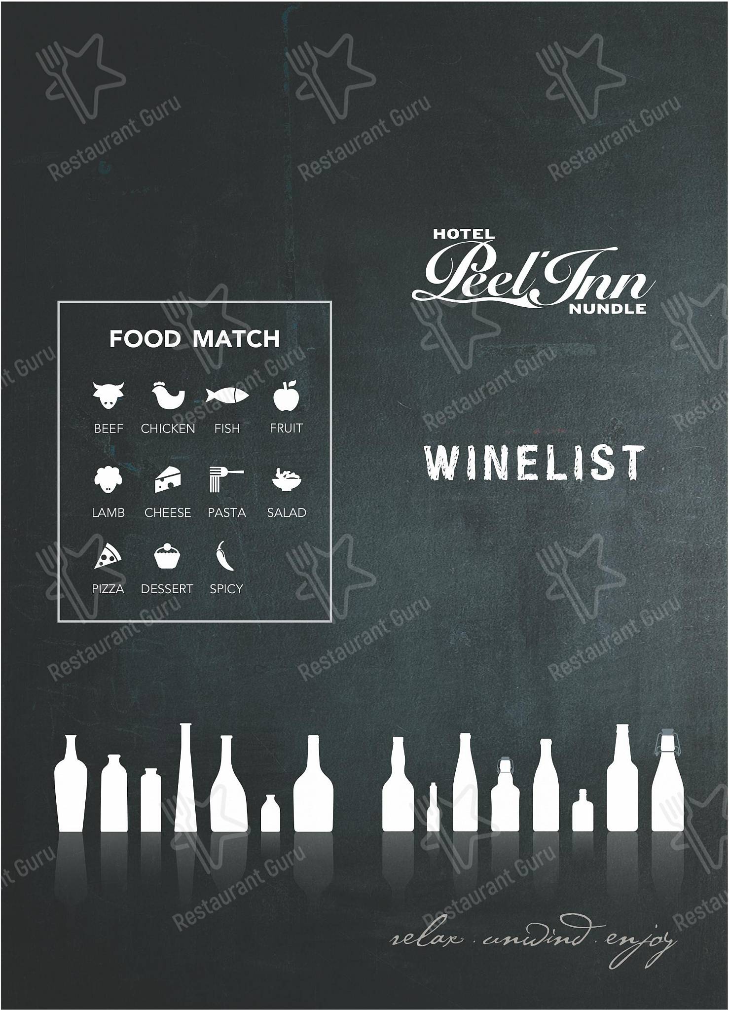 Menu at Peel Inn Hotel pub & bar, Nundle