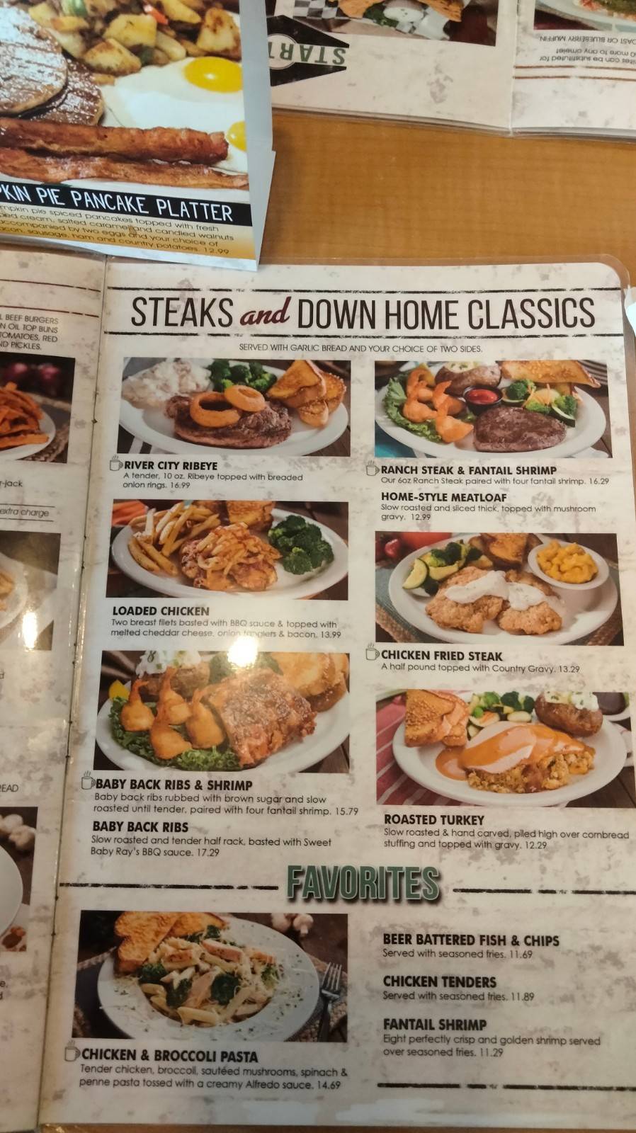 Menu at Perko's Cafe, Modesto, Oakdale Rd