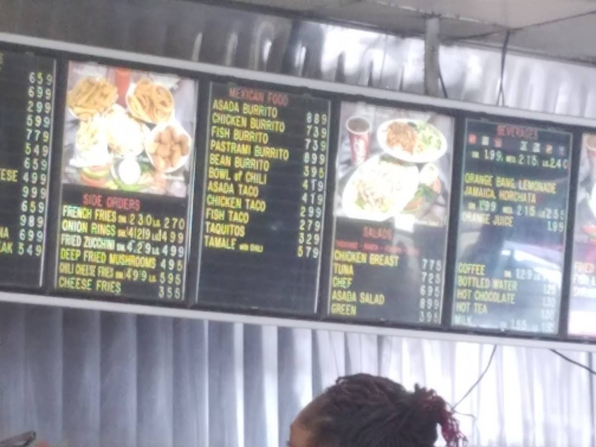 Menu at Pharos Burgers restaurant, Alhambra