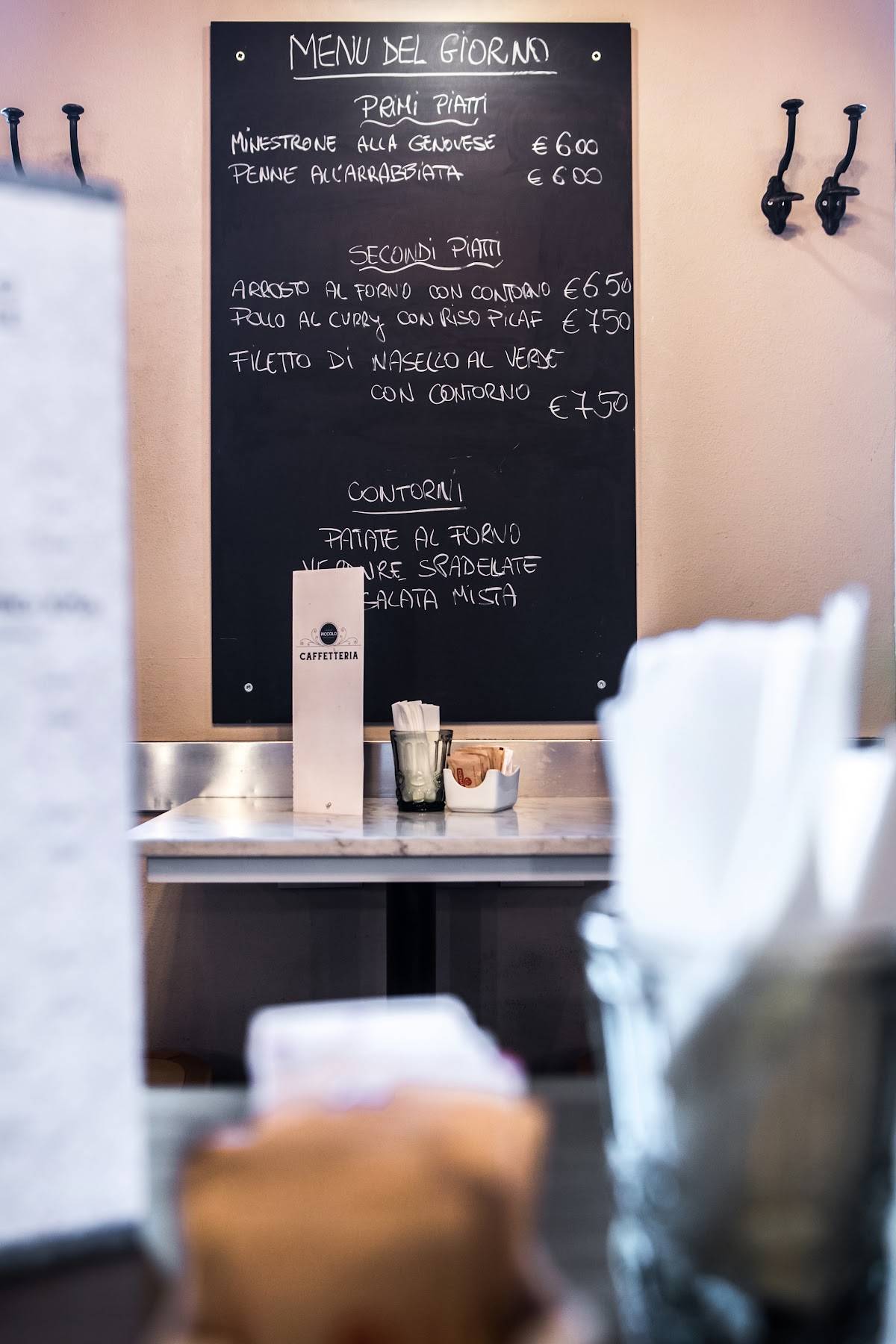 Menu at Piccolo Bar, Chiavari, Via Martiri della Liberazione
