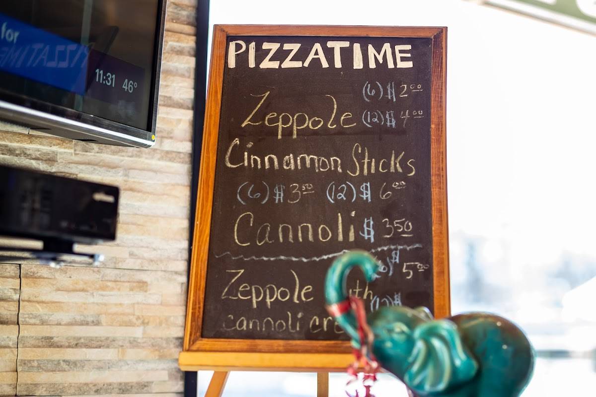 Menu at Pizza Time pizzeria, Mastic Beach