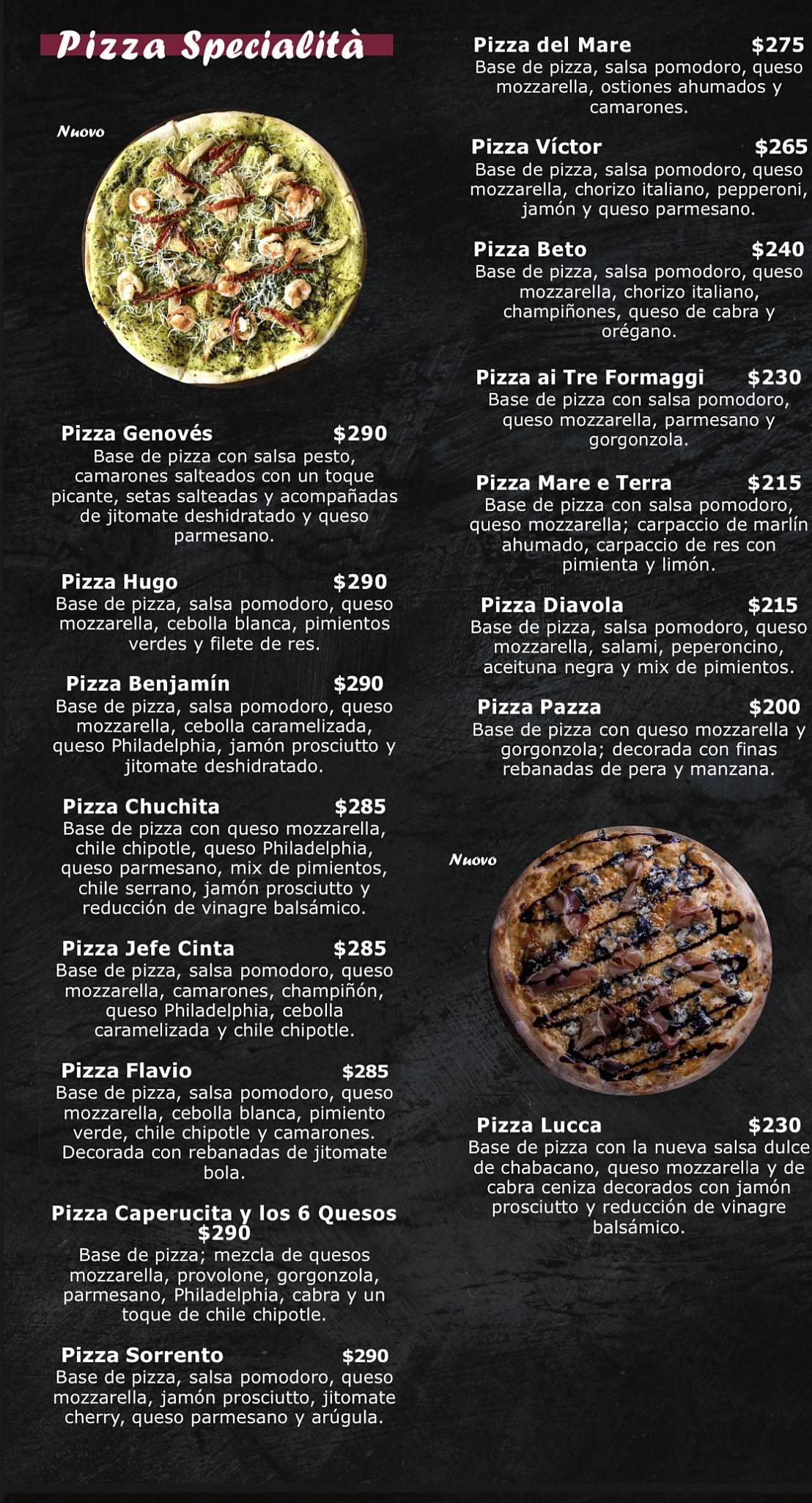 Carta de pizzería 50 Friends | Antara, Ciudad López Mateos, Av ...