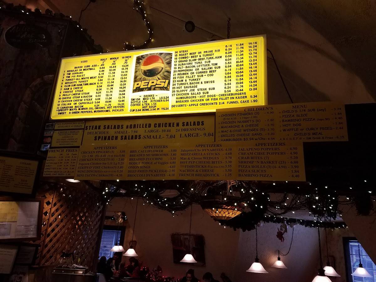 Menu at Sid's Super Submarines, Pizza & 6-Pack pizzeria, Clearfield