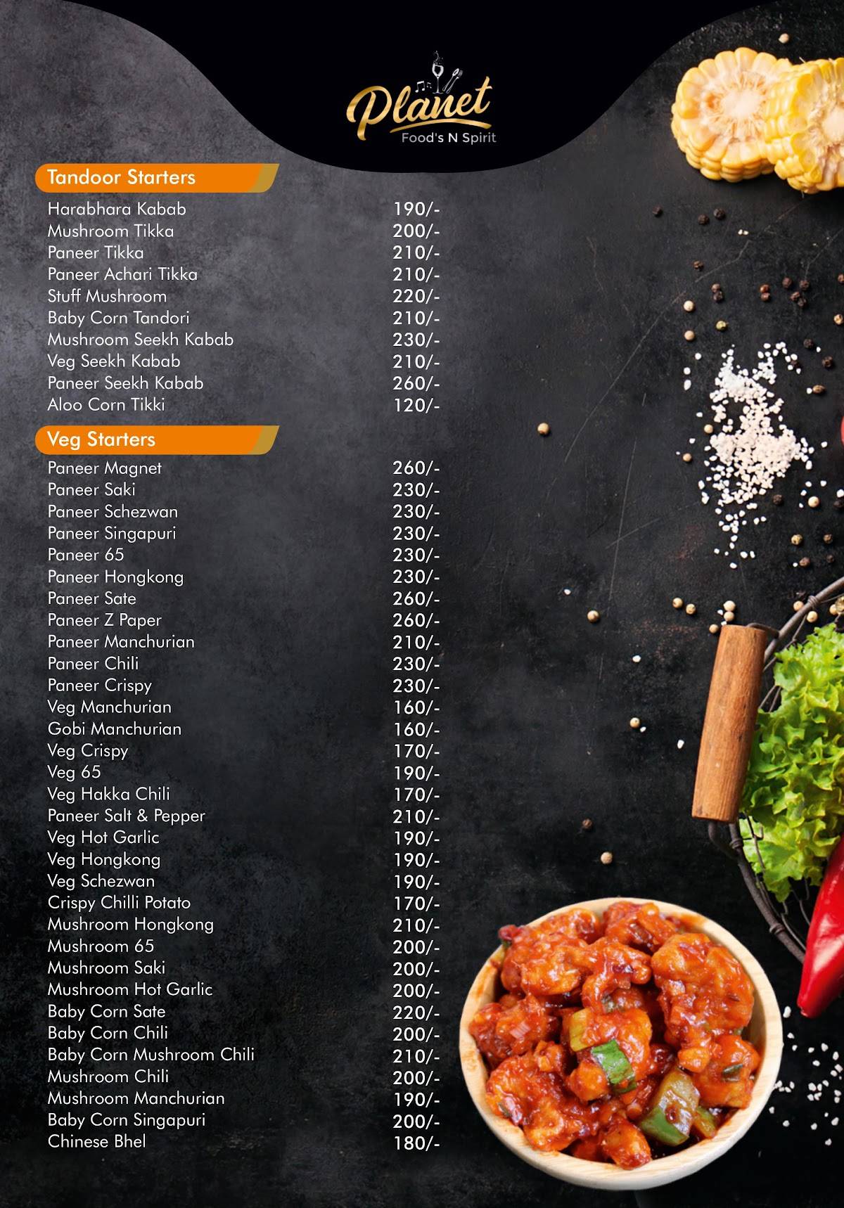 Menu at Planet Family Resto, Sangli