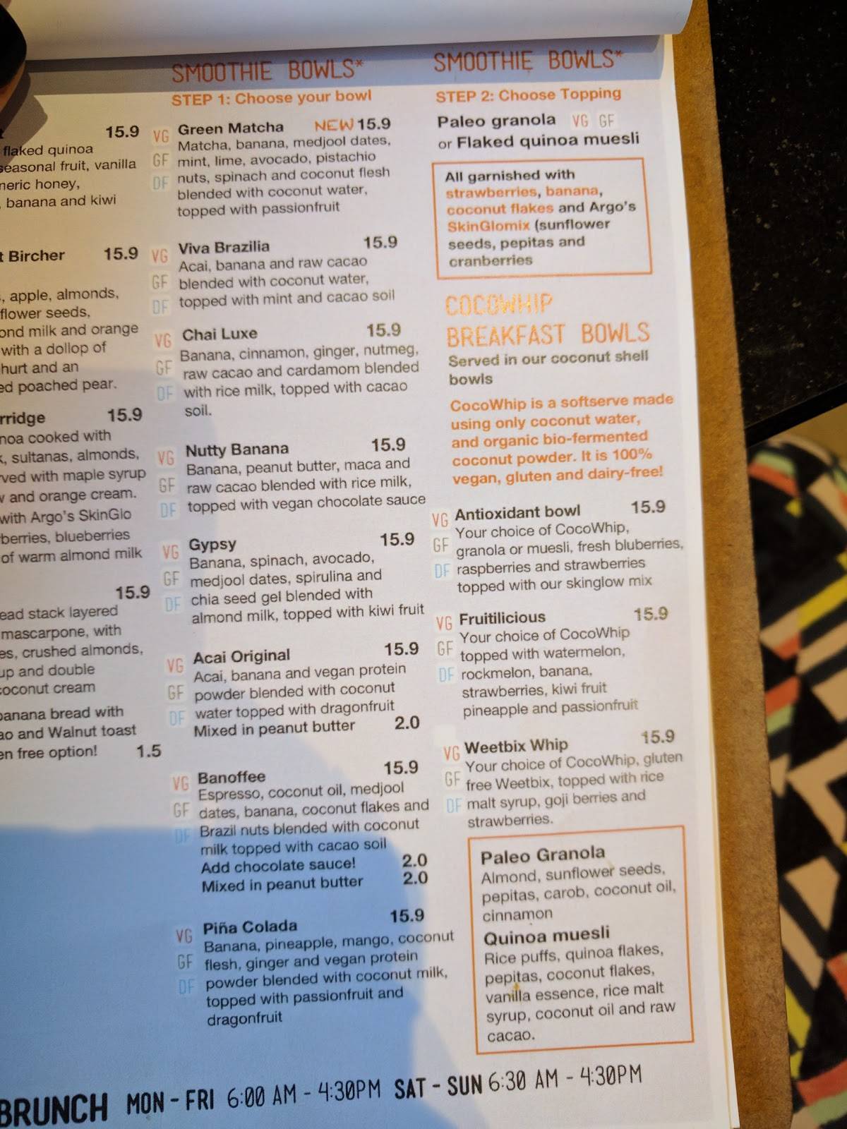 Menu at Argo on the Parade pub & bar, Norwood