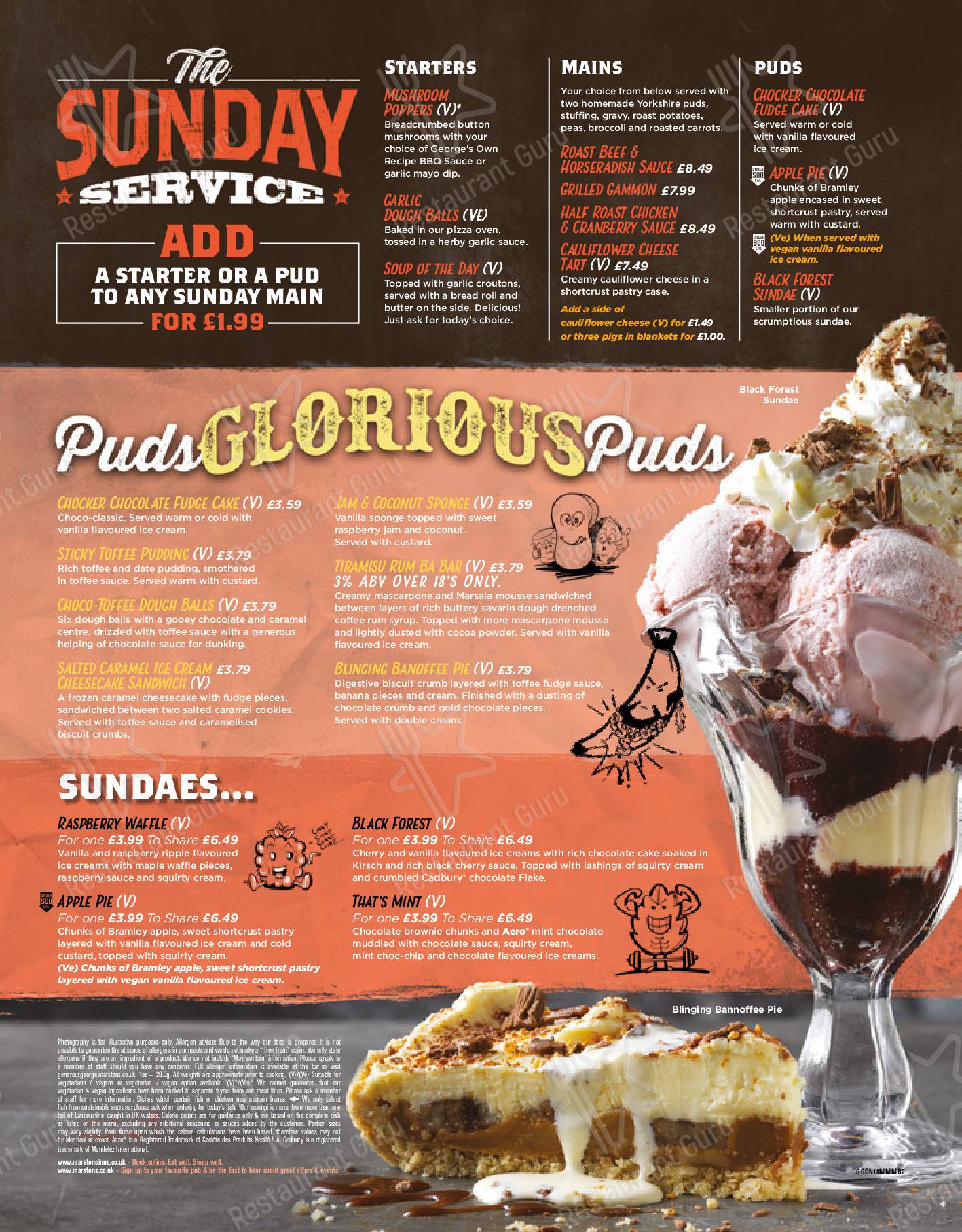 Menu at The Blue Bell pub & bar, Stockton-on-Tees, 663 Yarm Rd