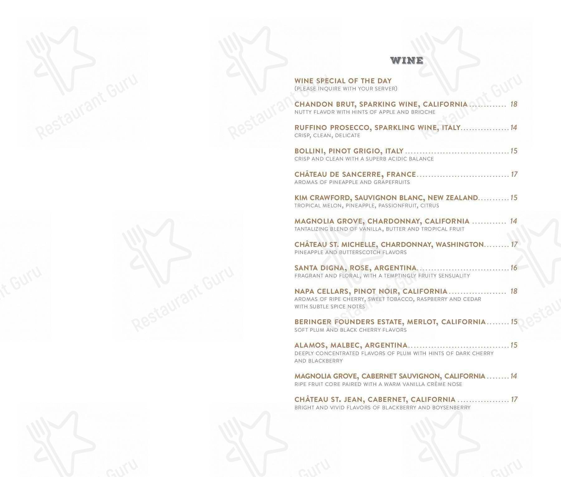 Menu at Foundry Bar, West New York, 270 W 43rd St