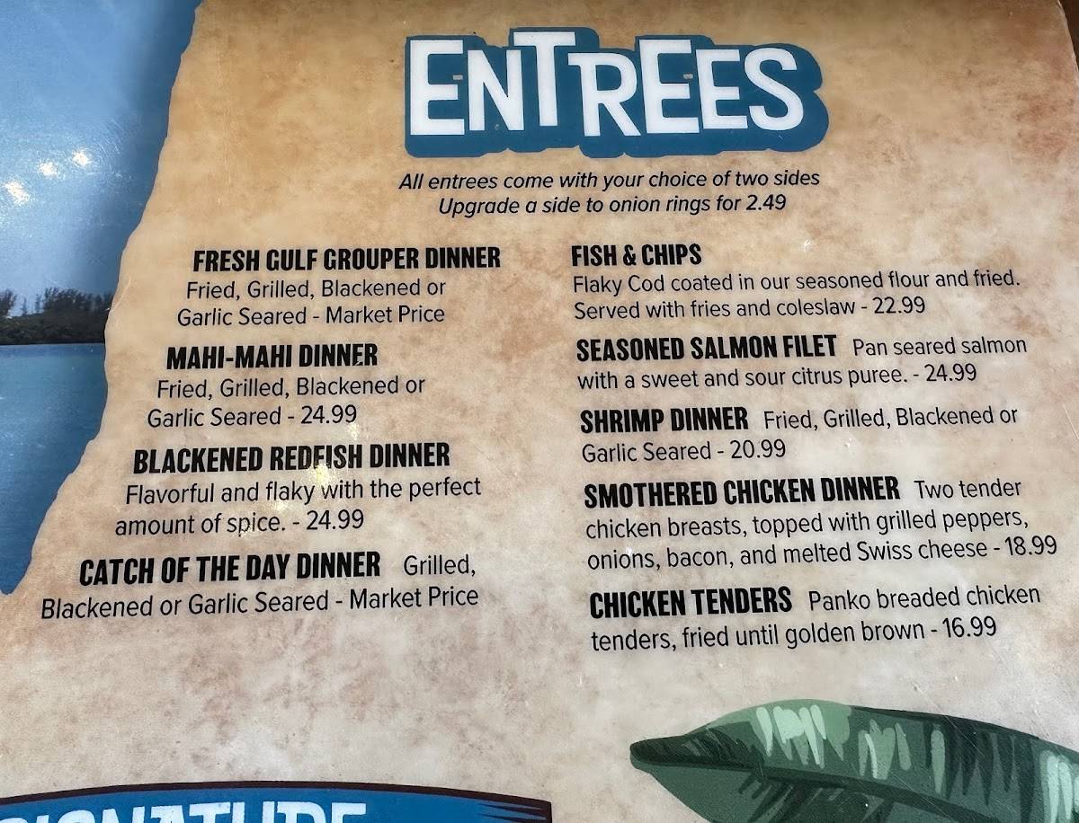 Menu at Lighthouse Grill and Tiki Bar, Englewood