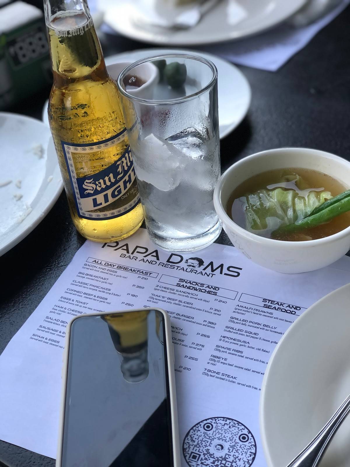 Menu at Papa Doms Bar and Restaurant - Tagaytay, Tagaytay