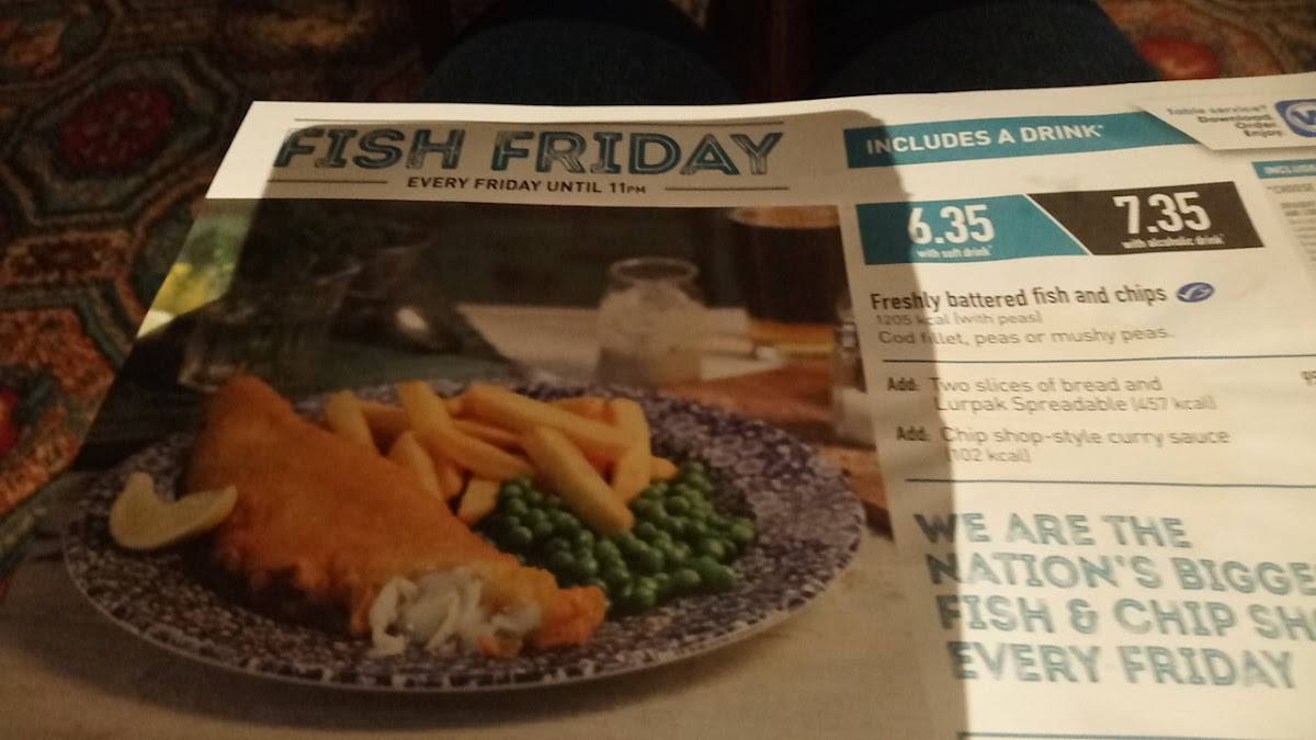 Menu at Perkin Warbeck - JD Wetherspoon pub & bar, Taunton