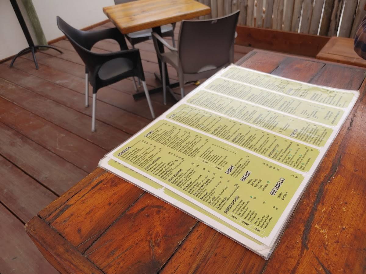 Menu at St James Restaurant, Walmer, Port Elizabeth