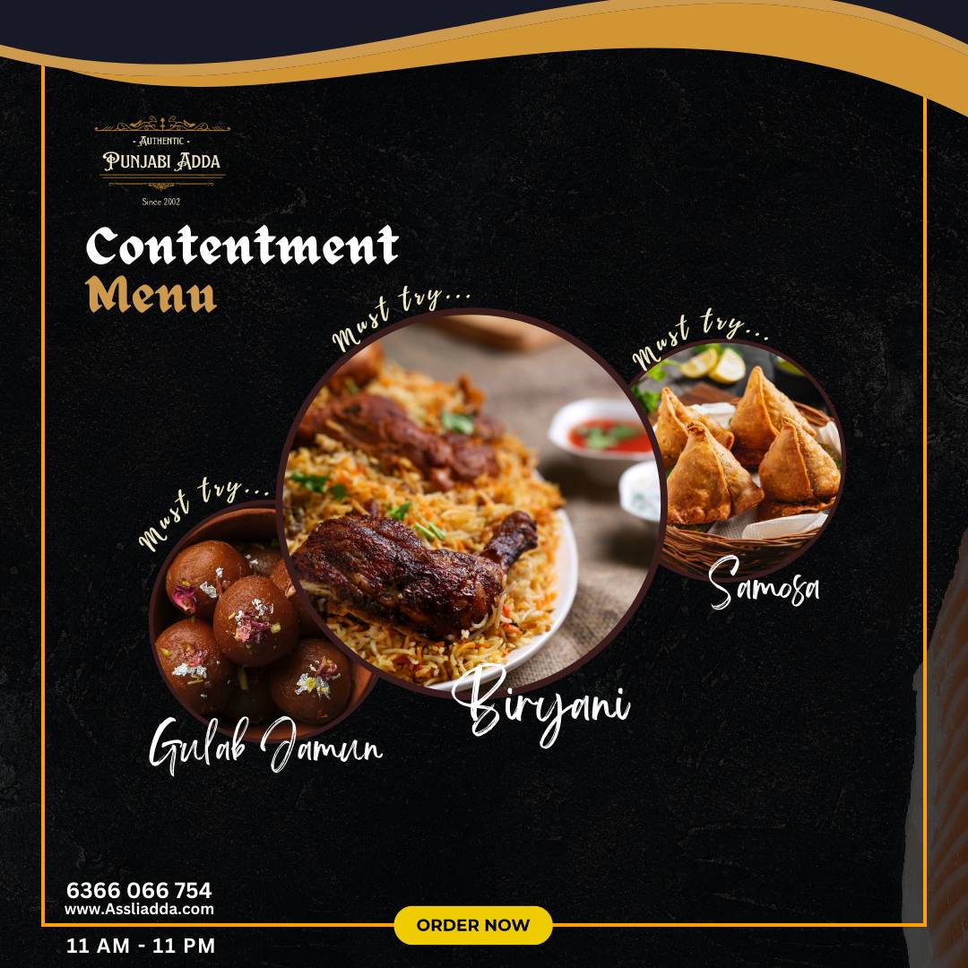 Menu at Authentic Punjabi Adda - North Indian Food, Bengaluru